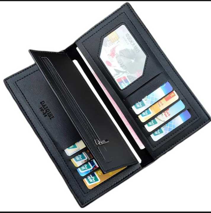 Leather Long Wallet For Men Slim Money Mobile Wallet Card Holder | Slim ...