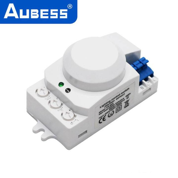 Aubess 5.8GHz LED Microwave Radar Sensor Light Switch Human Body Motion ...