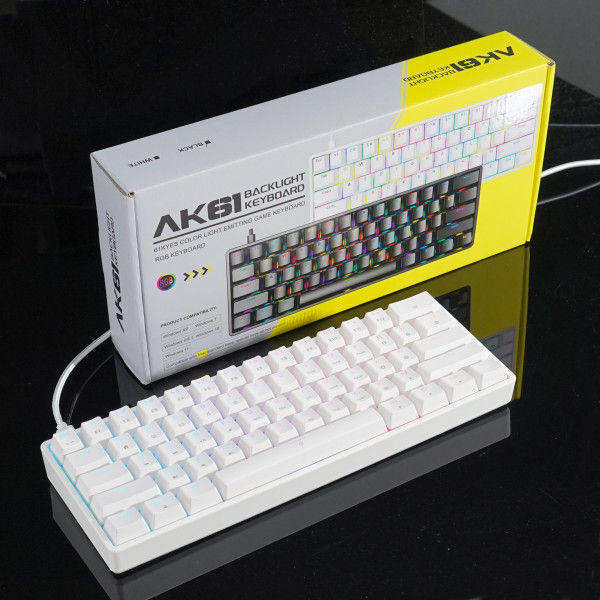 AK61 Hot-Swappable Mechanical Keyboard – 60% to 80% Compact Layout with ...
