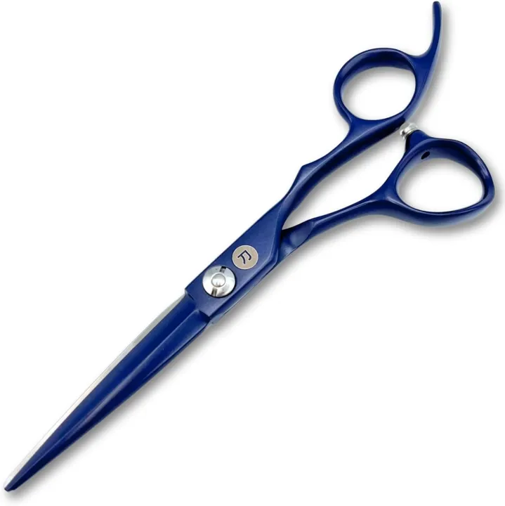 6" Blue Professional Hair Cutting Scissors - 440C Steel With Blue ...