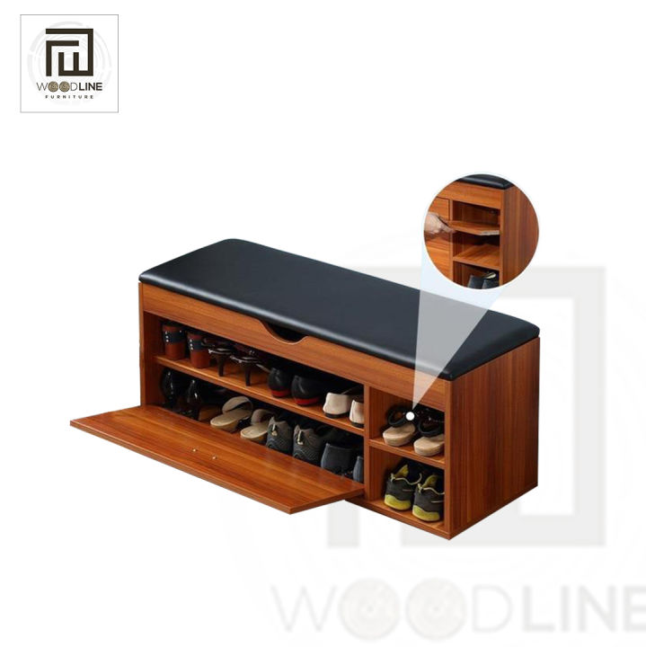 Premium Quality Large 2 Tiers Shoe Rack Shoe Cabinet Shoe Storage Bench ...
