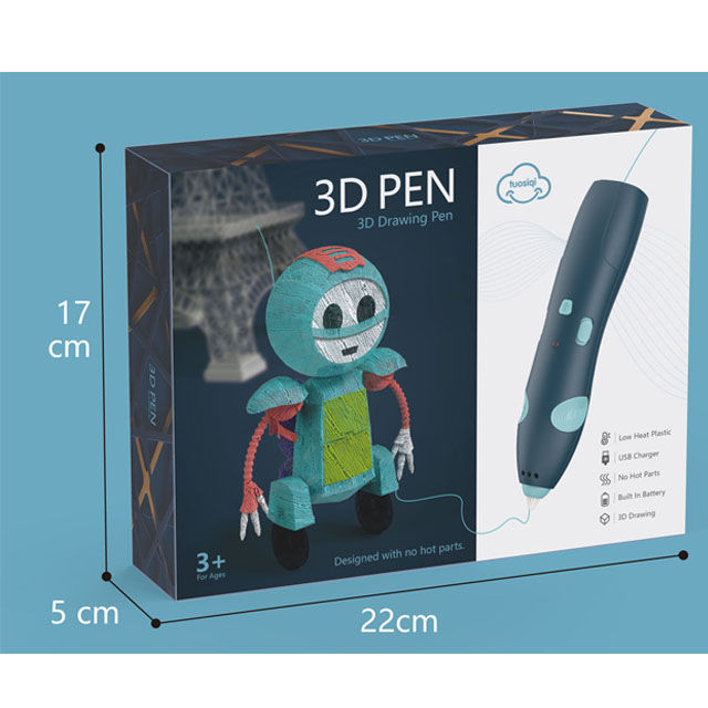 Rechargeable 3D Printing Doodle Pen – DIY Drawing Pen with Safe ...