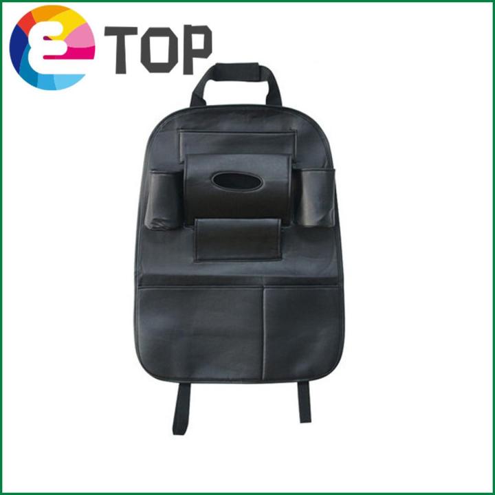 【ETOP】Car Back Seat Organizer Storage Bag with Foldable Table Tray ...