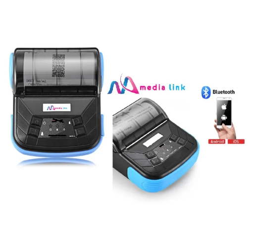 MEDIA LINK MTP-3 80mm (3-Inch) Portable Bluetooth Thermal Receipt ...