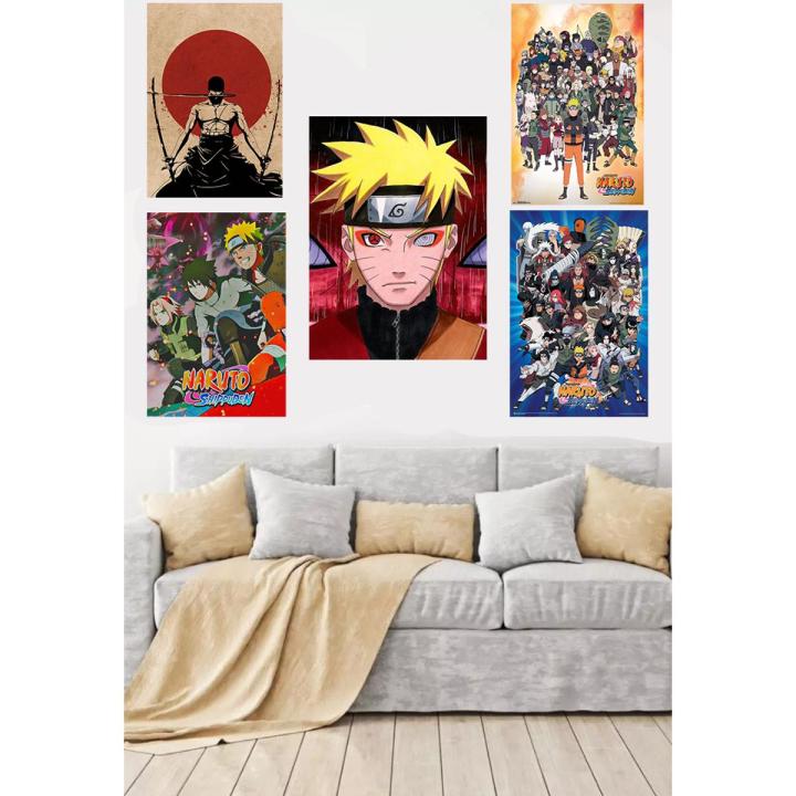 Set of 5-Naruto Anime Enthusiasts Otaku Cartoon Network Nostalgic ...
