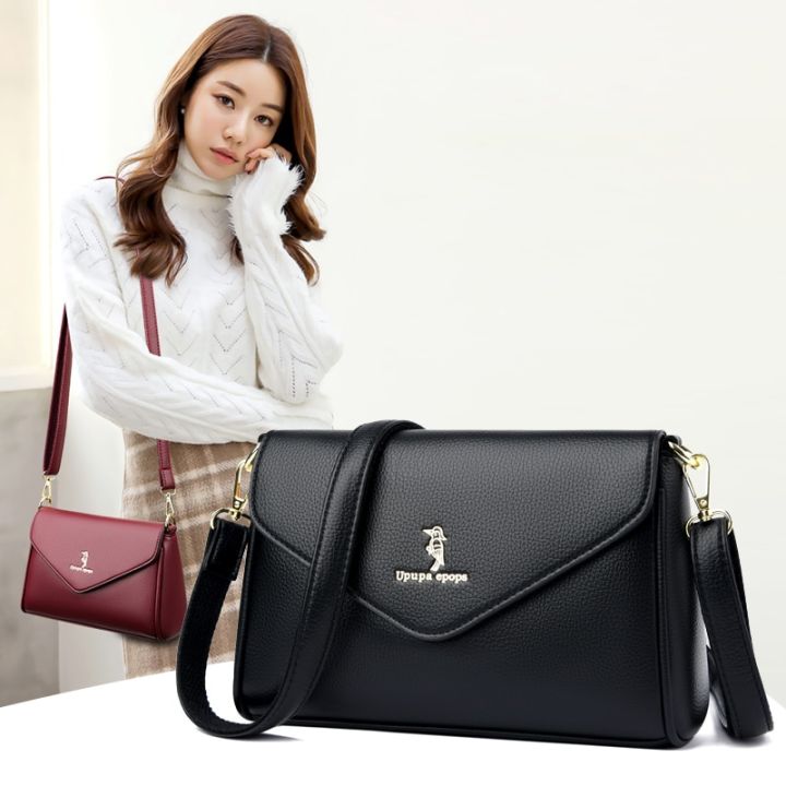Small Black Flap Shoulder Bags for Women 2024 New High Quality Leather ...