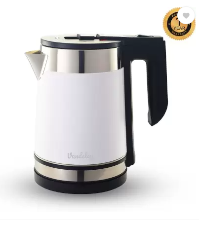 National Electric Kettle (2L) - Double Wall, Cool Touch Kettle with Dry ...
