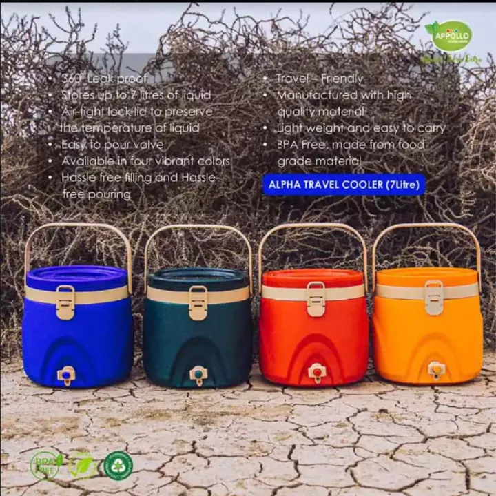 Cooler - Water Cooler - Thermos Water Cooler - Hot and Cool Water Cooler - Alpha Cooler 7 ltr ...