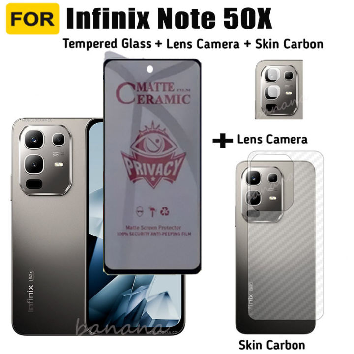 Infinix Note 50X Privacy Tempered Glass Infinix Note Note50 Pro Note 50 ...