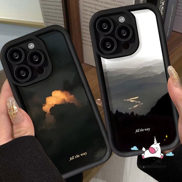 Couples Gradient Cloud Art Sky Scenery Soft Case For Redmi 12C 12 13C ...