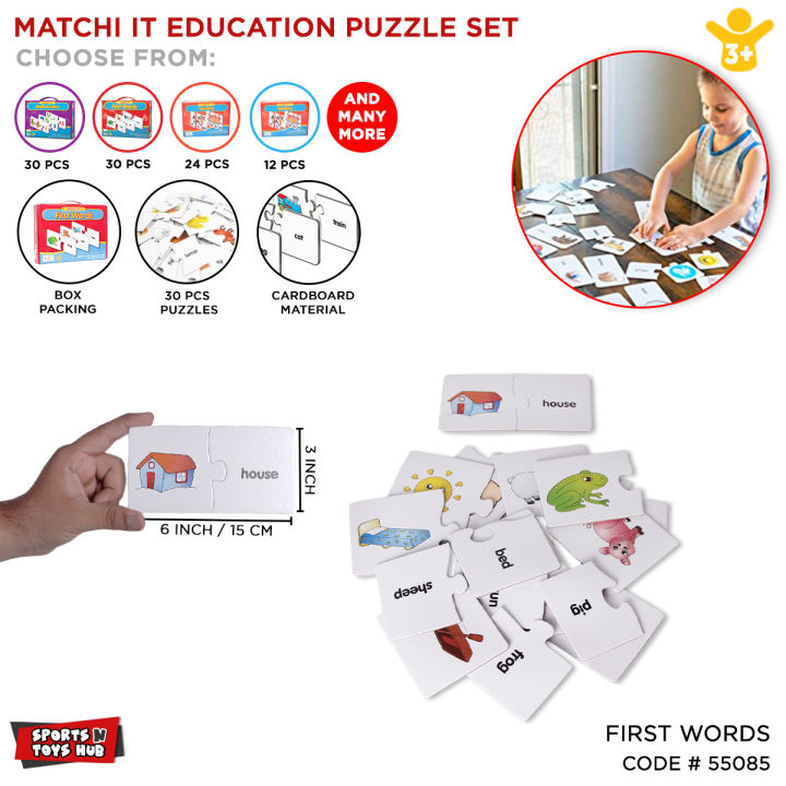 Match It Early Learning Activity Puzzle Game For Kids Home Schooling ...