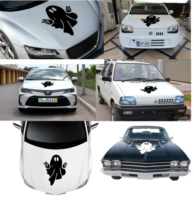 bonnet car sticker Horrell pattern-car sticker-car sticker in Pakistan ...