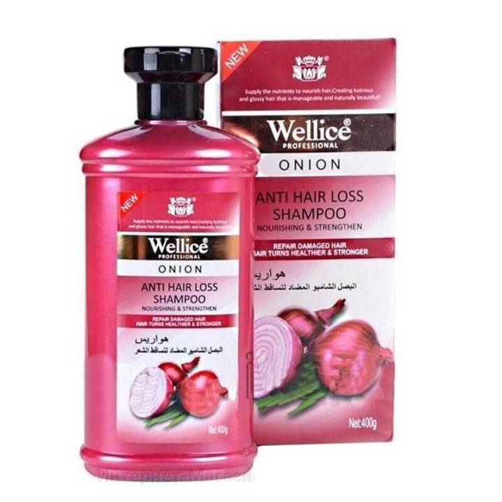Wellice Onion Anti Hair Loss Shampoo - 400g Orignal china | Daraz.pk