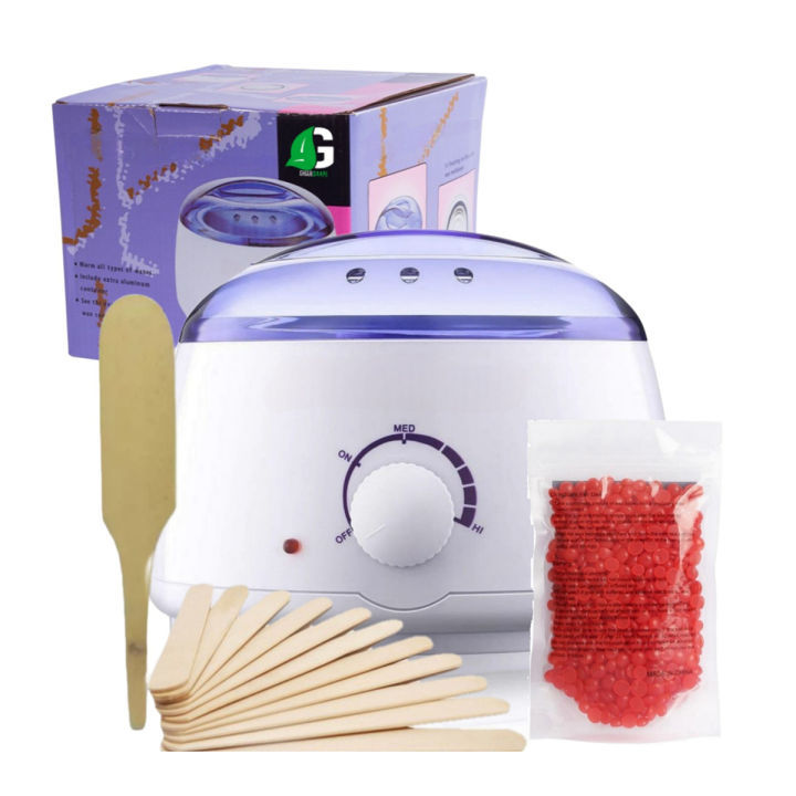 Wax Burner Wax Heater Machine + FREE Wax Beans & Wooden Spatula | Wax ...
