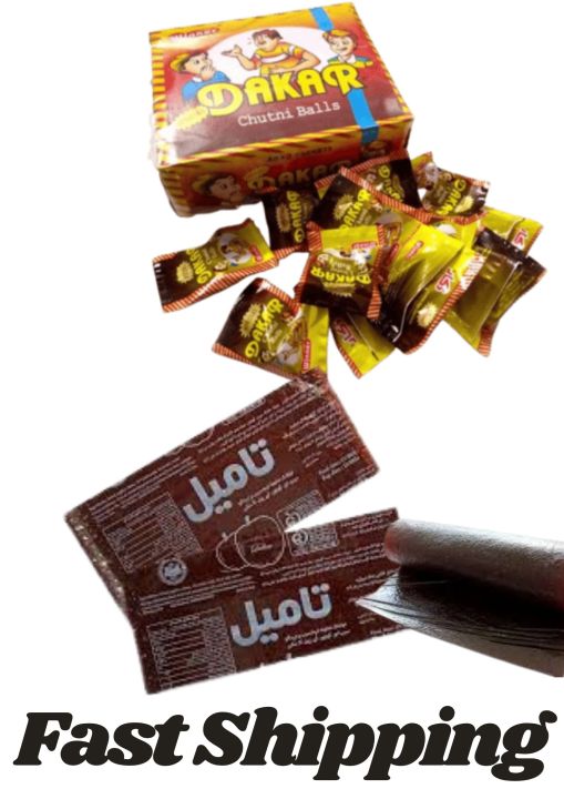 🔥 40 Pcs Lavashak Imli Strips |1 box Dakar chatni balls 25 pcs | Sweet ...