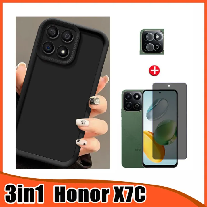 3In1 Honor X7C TPU Silicone Phone Case for Honor X7D X6C Privacy ...