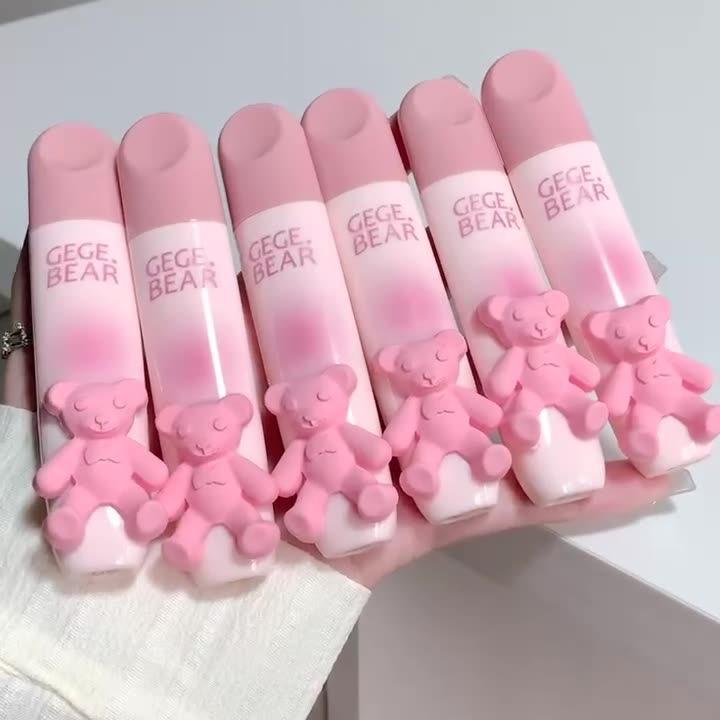 GEGE BEAR Cute Little Bear Tender Color Lip Glaze - Soft Mist Milk ...