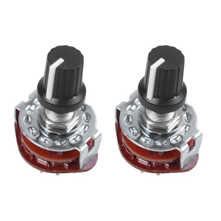 2X Electronic Machine 4P3T 4Pole 3 Position 2 Deck 16 Pin Rotary Switch ...