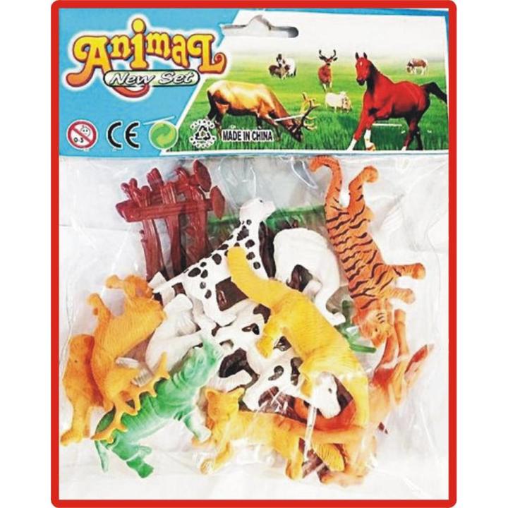 12 RUBBER ANIMAL TOYS JUNGLE SET FOR KIDS 12 RUBBER ANIMAL TOYS JUNGLE ...