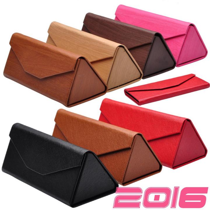LONSY Fashion High Quality Luxury Glasses Case Triangular Fold ...