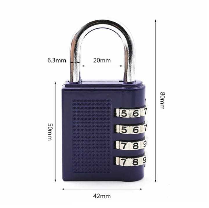 SecureGuard 4-Digit Combination Lock - Easy-to-Use, 10,000 Combinations ...