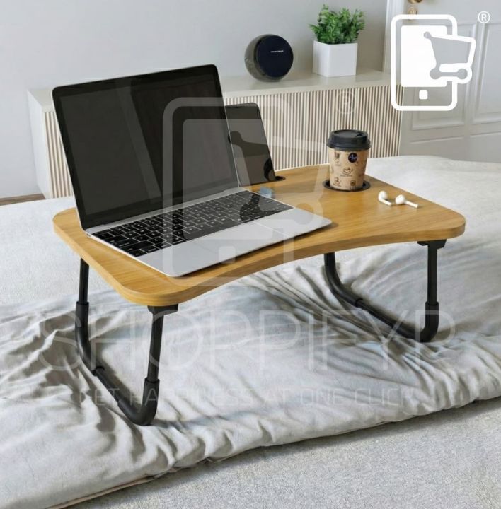 SHOPPIFYR | Laptop Table for Bed | Foldable & Lightweight Bed Desk for ...