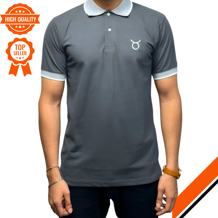 Premium Polo Shirt for Men Soft Pique Cotton Half Sleeve Collar Shirt Trendy & Stylish Casual ...