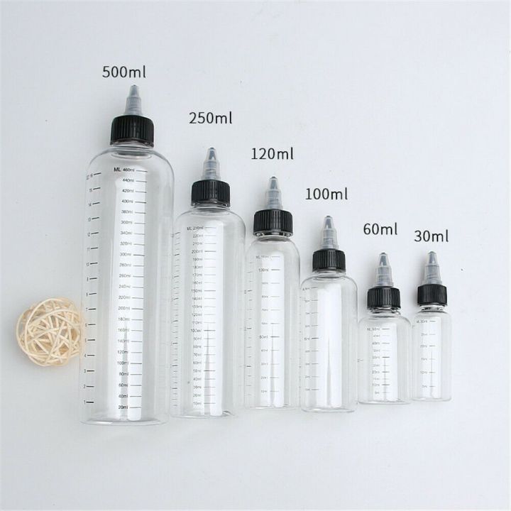 130ml-250ml Transparent Juice Liquid Top Cap Plastic Dropper Bottles ...