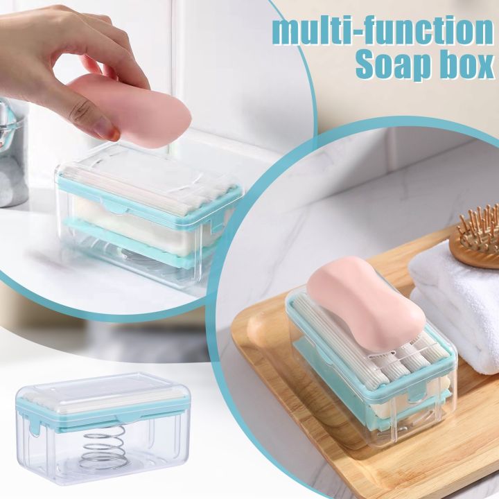 2 in1 Soap Dispenser With Bubbler Multifunctional Sponge Holder ...
