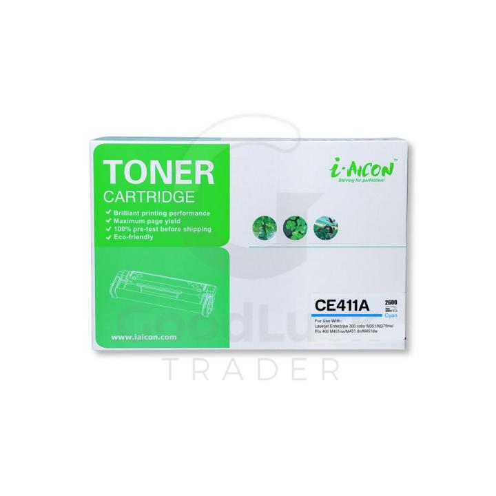 C-CE411A | 2.6K C | Black iAicon | Compatible Toner Cartridge For HP ...