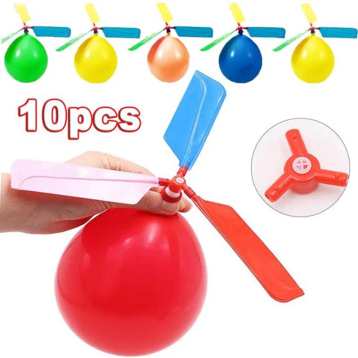 1-10Pcs Creative Balloon Helicopter Toys Children Outdoor Sports Toy ...