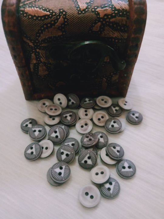 Triangle Shaped 2 hole Chinese Wooden Button In Multiple Colors- Fancy ...