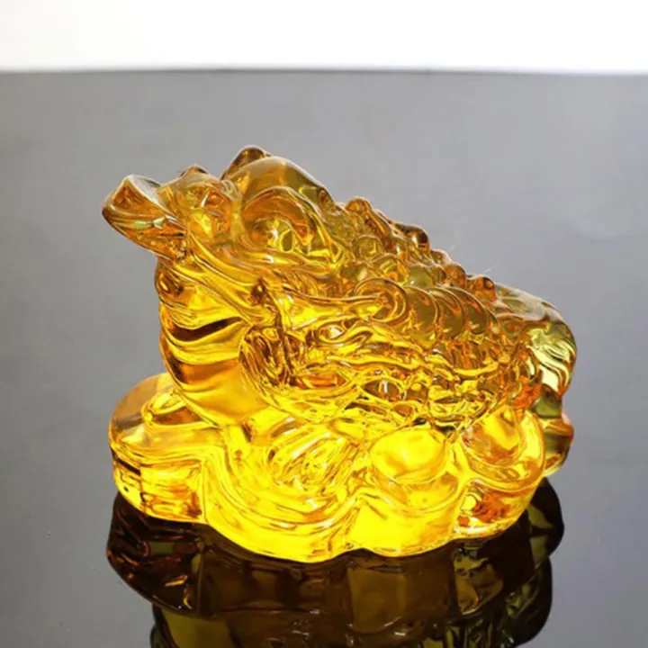 Feng Shui Toad Money Lucky Fortune Wealth Chinese Golden Frog Toad Coin ...