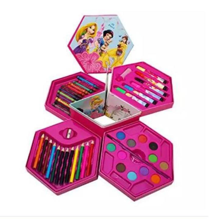 Multicolor Art Box Coloring Box Set Art Set Colour Kit 46 Pcs Crayons ...