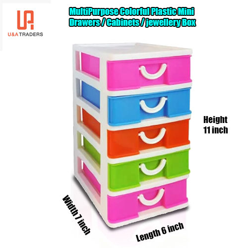 Multipurpose Colorful Drawers / Cabinets / Jewellery Box in 5 Step ...
