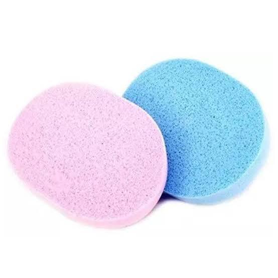 Pack of 2 Facial puff Face Deep Cleaning Washing Sponge For Girls ...