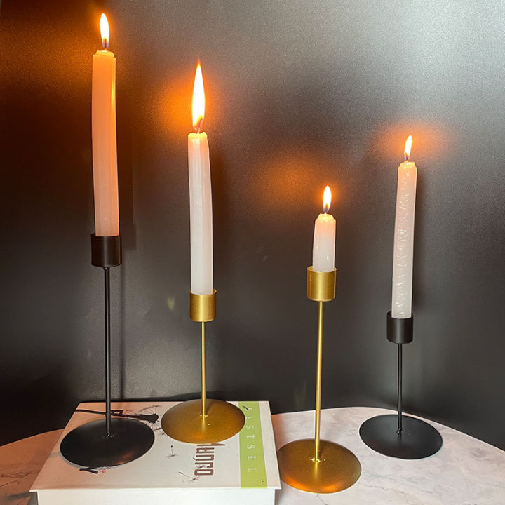 Single Head Candlestick Simple Iron Art Candlestick Wedding Candlestick ...