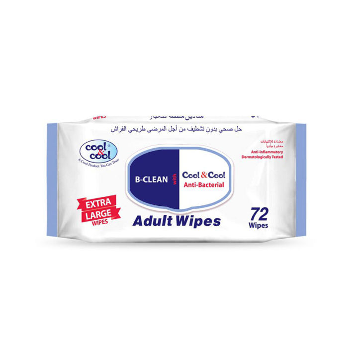 Cool and Cool Adult Wipes 72's | Daraz.pk