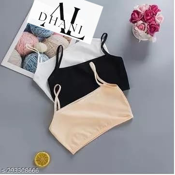 Crop top/Inner Slip - Black, White, Skin (Pack of 3) Elevate comfort ...