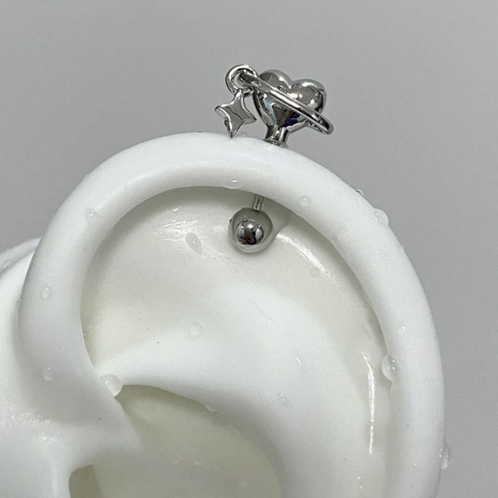 Cute Love Planet Silver Color Ear Bone Nail For Women Fashion Unique ...