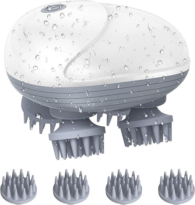 Electric Pet Massager for Dogs and Cats, Electric Scalp Massager with 4 ...