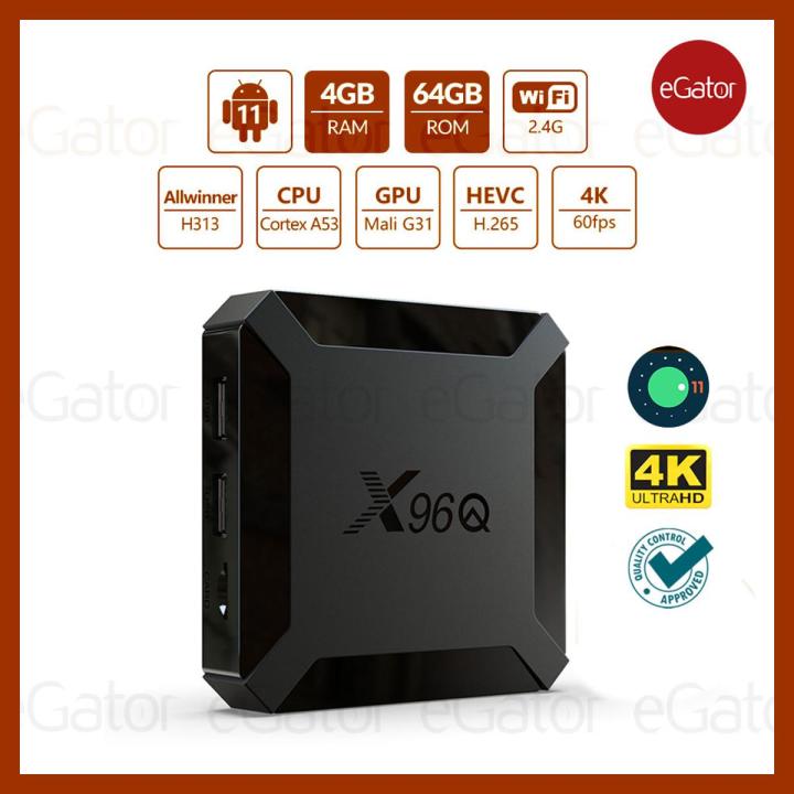 X96Q | 4GB-64GB | Android 11 | 4K Resolution | Android TV Box | Daraz.pk