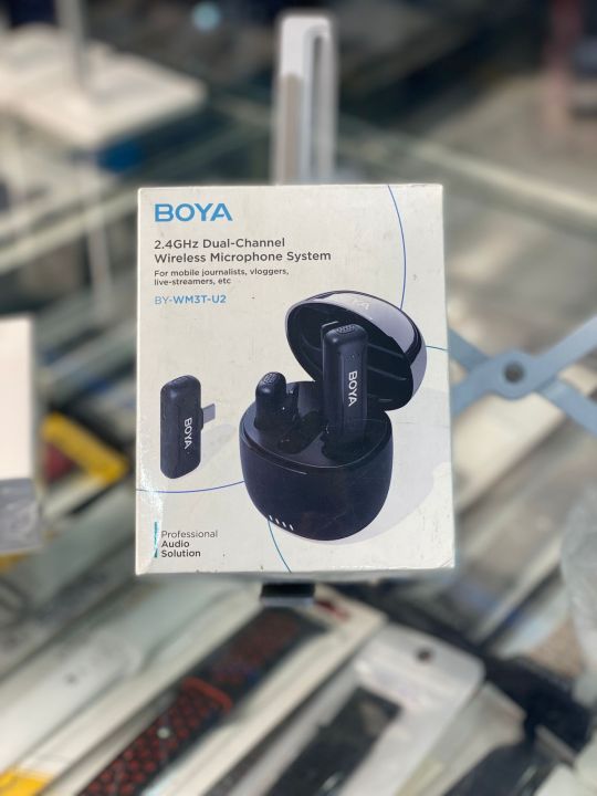 BOYA original mic WM3T-U2 2.4GHz Dual-Channel wireless microphone 2 year warrenty for vlogging ...
