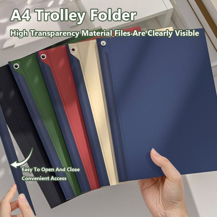 High Quality A4 File Folder Morandi Color Side Opening Side Opening ...