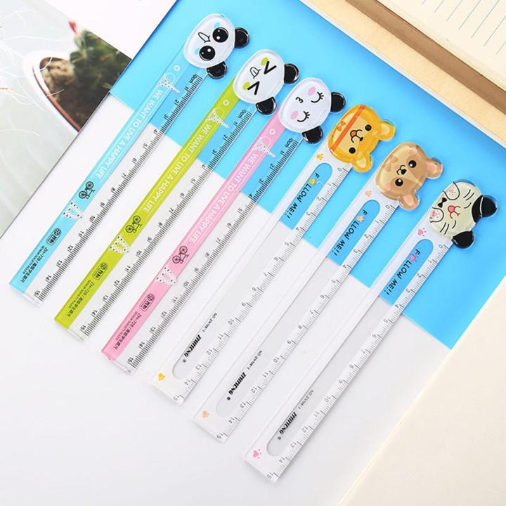15cm Ruler Kawaii Accessories School Supplies Transparent Diy Drawing ...