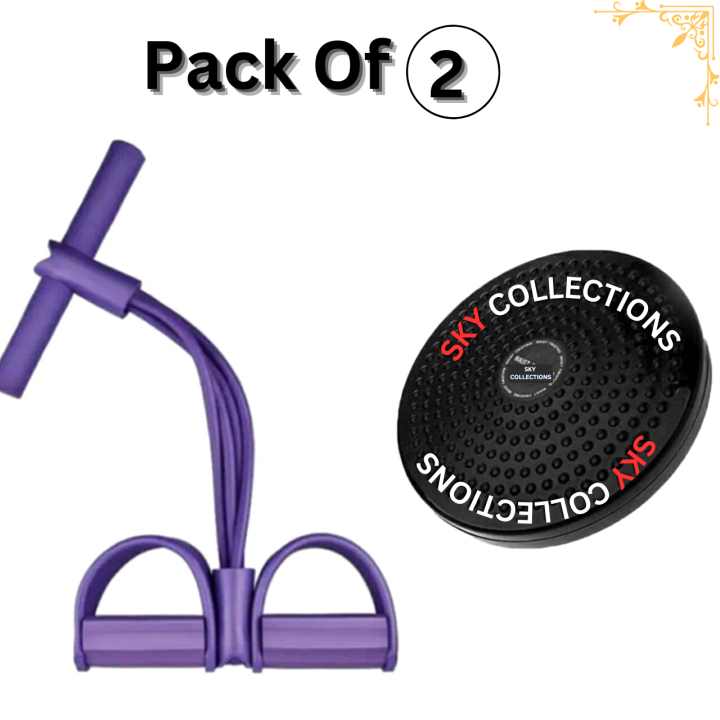 Twister Disc Plate & Pull Reducer Tummy Trimmer Set | Home Gym and ...