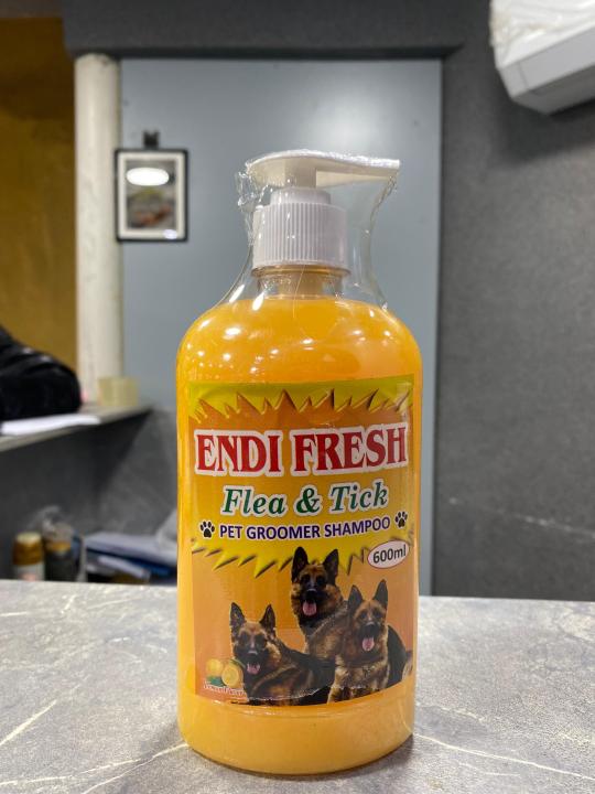Endi Fresh - Dog Shampoo Flea & Tick With Conditioner - Lemon - 600 ML ...