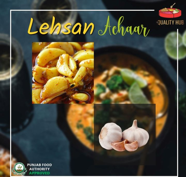 500Gm Lehsan Achar Garlic Pickle-Garlic Acahr Lahsun ka Achaar Lehsan ...