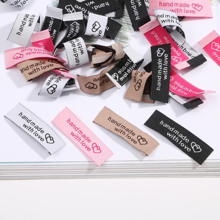 20pcs/lot 50x15mm Woven Printed Labels Clothes Garment Supply label DIY ...
