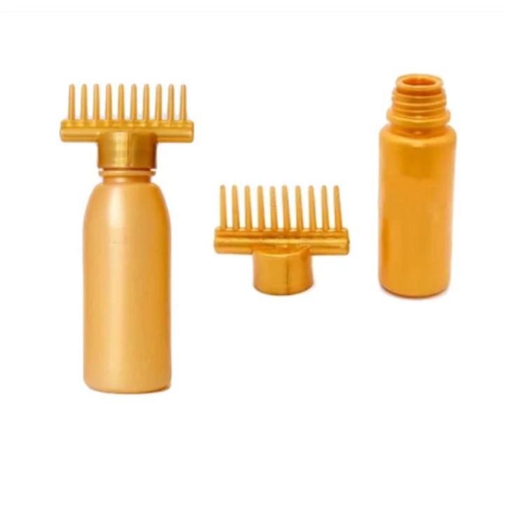 Golden Hair Oil Applicator Comb Bottle | Easy-to-Use Hair Care Oil ...